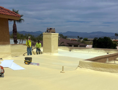 Scottsdale Roof Installation of a Seamless Foam Roof by MSW