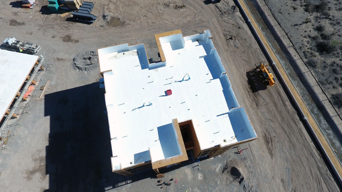 Arizona Roofing: New Foam Roof Installation in Marana AZ