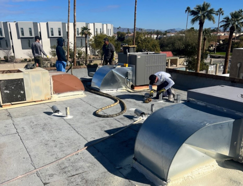 Scottsdale Roof Installation of a Seamless Foam Roof by MSW